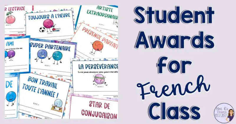 French Awards to Celebrate Student Success - Mme R's French Resources