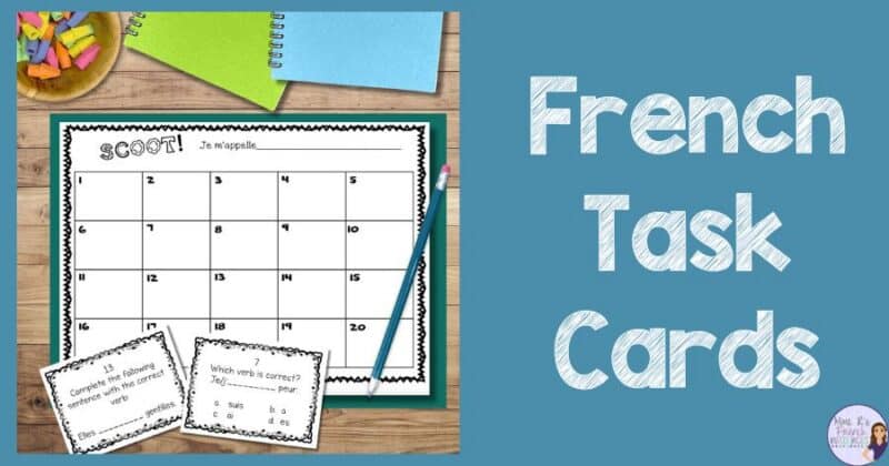 French Task Cards for Avoir and Être - Mme R's French Resources