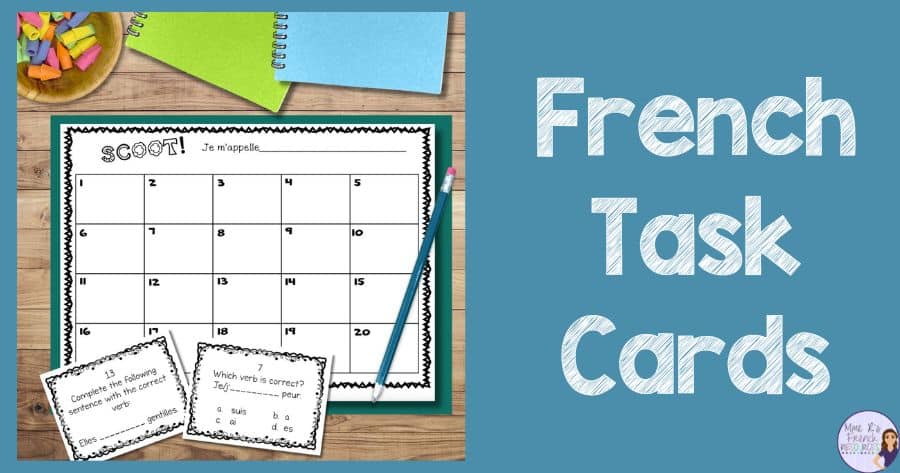 French Task Cards for Avoir and Être - Mme R's French Resources