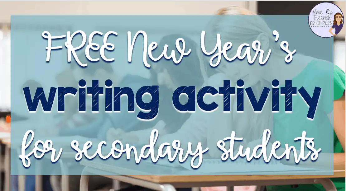 Easy to Use French New Year's Resolutions for Students - Mme R's French ...