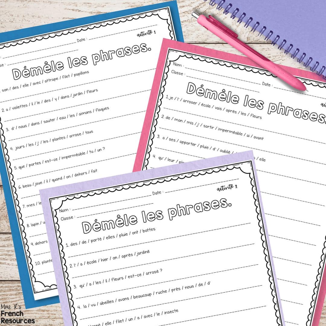 Free French spring resources - Mme R's French Resources