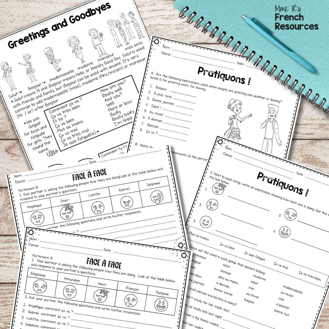Fun French worksheets - Mme R's French Resources