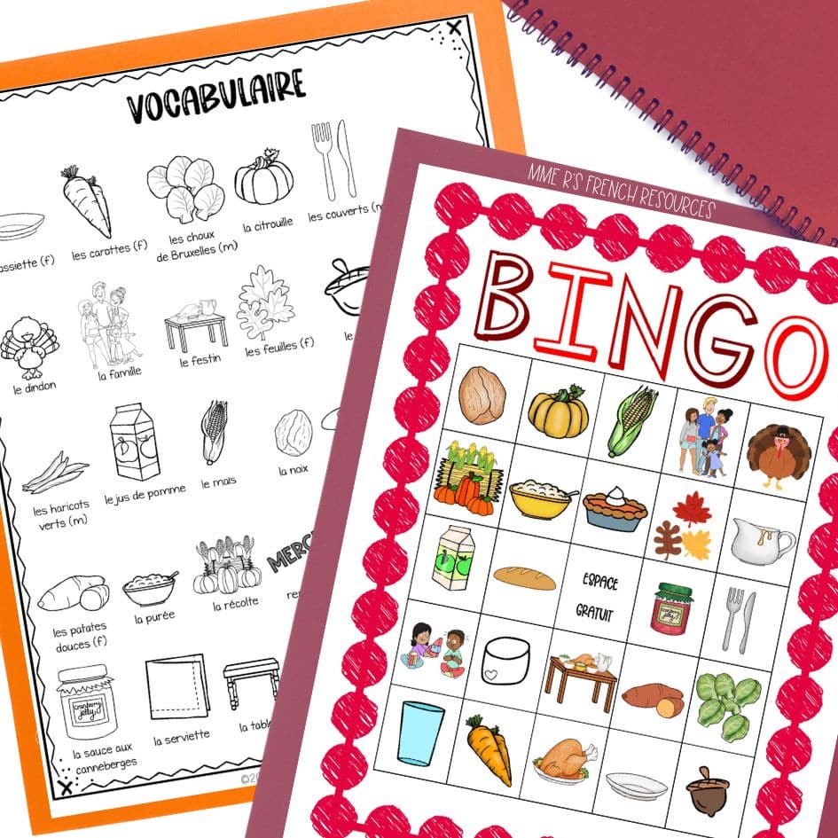 French holiday worksheets - Mme R's French Resources