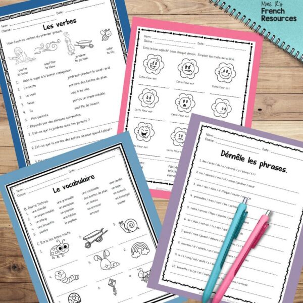 French holiday worksheets - Mme R's French Resources