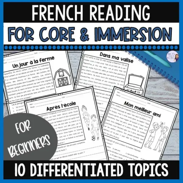 French reading comprehension set 6 - Mme R's French Resources