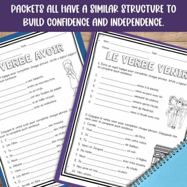 French irregular verbs worksheets - Mme R's French Resources