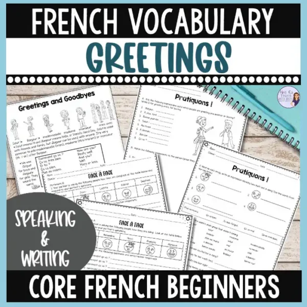 French greetings worksheets - Mme R's French Resources