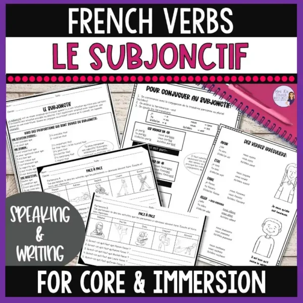 French subjunctive worksheets - Mme R's French Resources