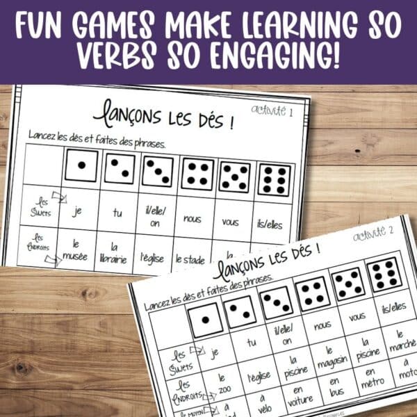 En ville French city worksheets - Mme R's French Resources