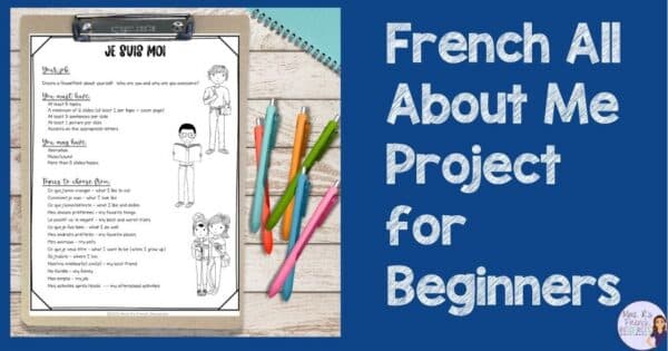 Engaging French All About Me Project for Beginners - Mme R's French ...